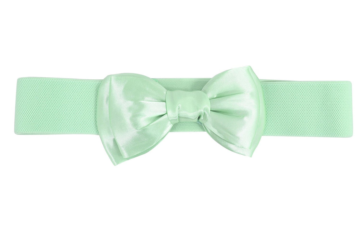 Dancing Days 50's Bella Bow Belt Vintage Retro pin-up Bow Elastic Cinc ...