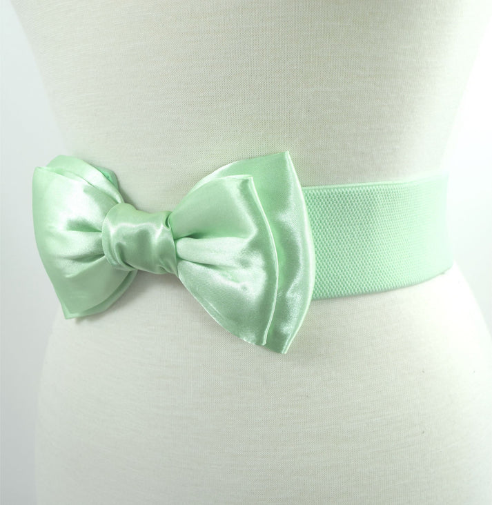 Dancing Days 50's Bella Bow Belt Vintage Retro pin-up Bow Elastic Cinc ...