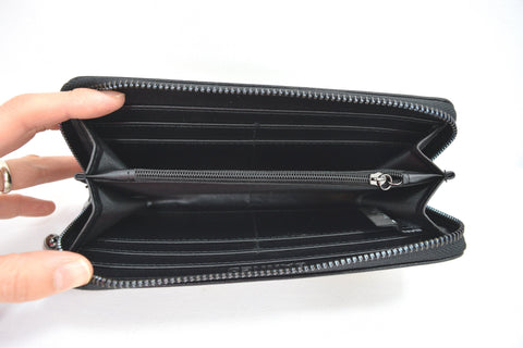 Anubis Gothic Egyptian Cat Pyramid Occult Goth Zip Around Wallet ...